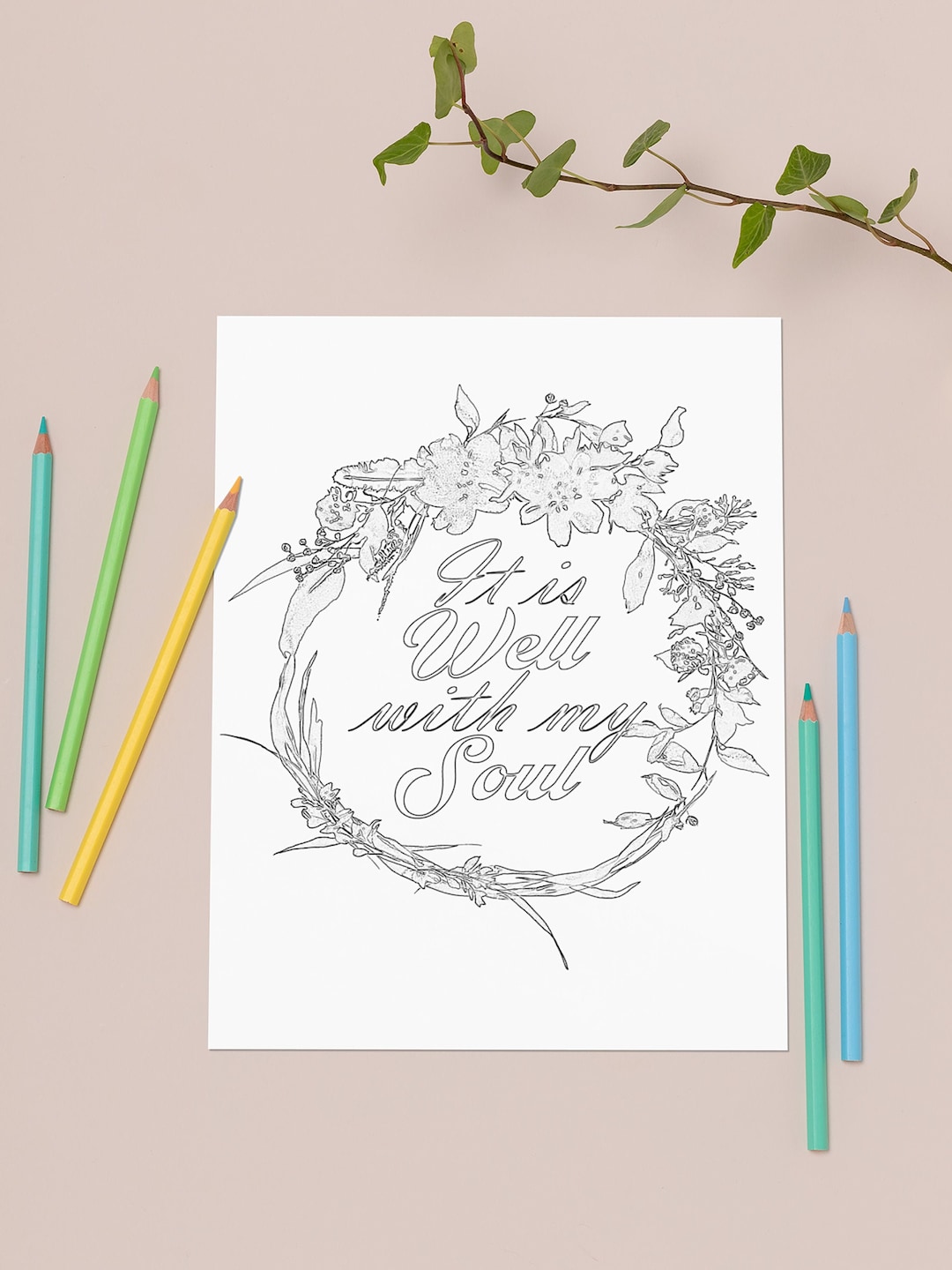 It Is Well With My Souls Coloring Pages