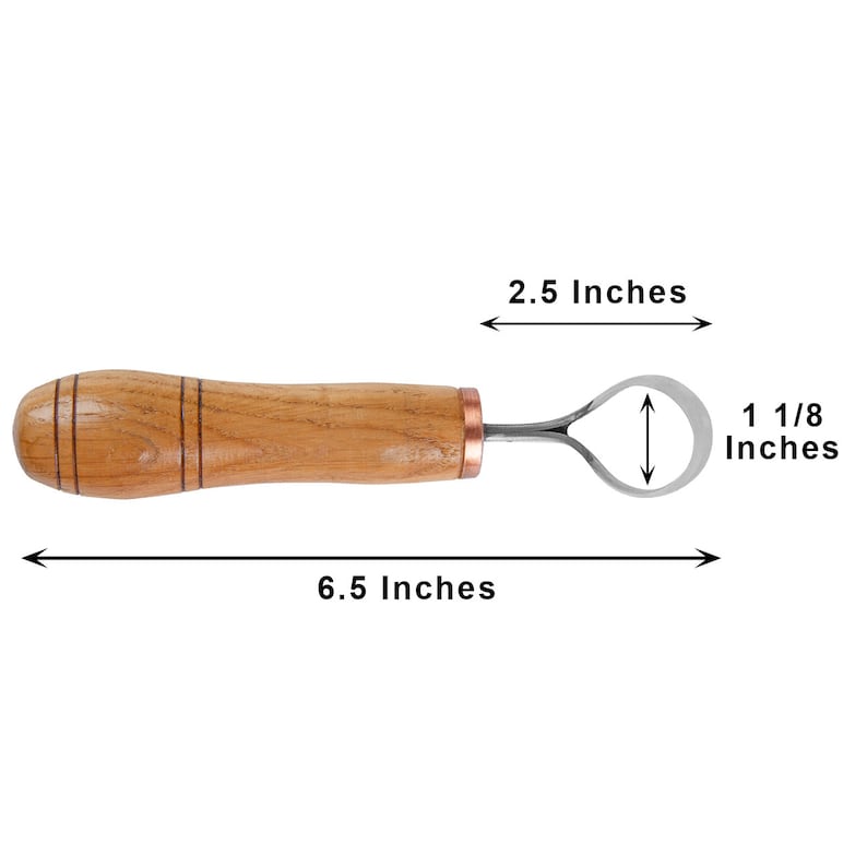 Wood Carving Scorp Knife. Round Carving Tool for Spoons Bowls - Etsy