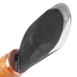 Leather Knife. Doubled Edged, Rounded Knife for Leather Crafts ...