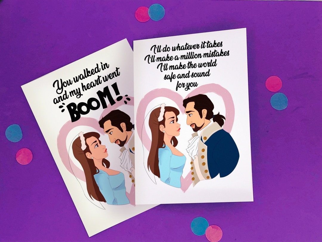 Hamilton Musical Love Card Hamilton Gifts Hamilton - Etsy UK