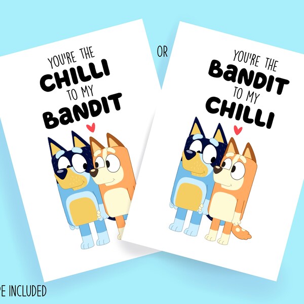 Bluey Anniversary Card - Etsy