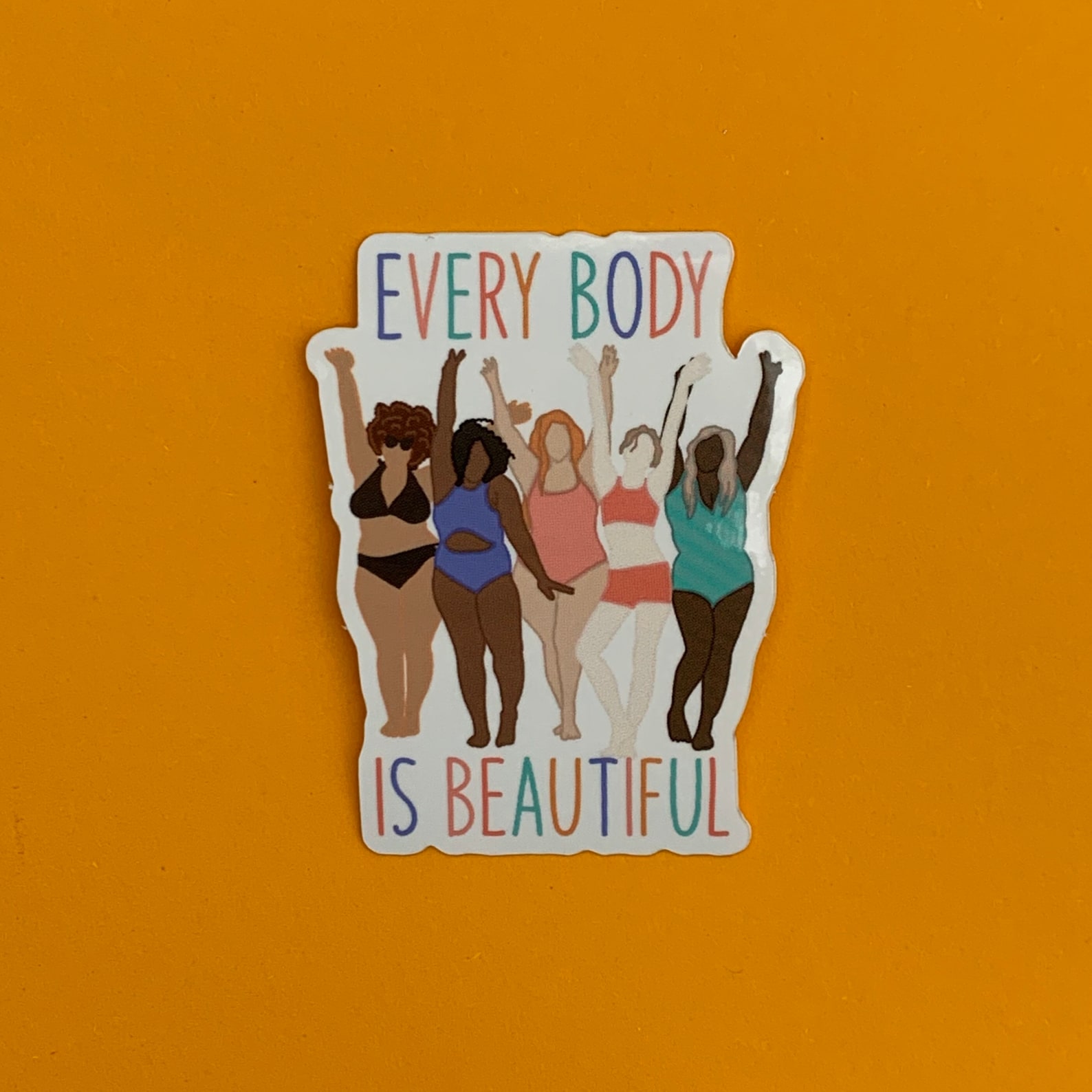 The Body Positivity Set Waterproof Sticker Set Pack of 3 | Etsy