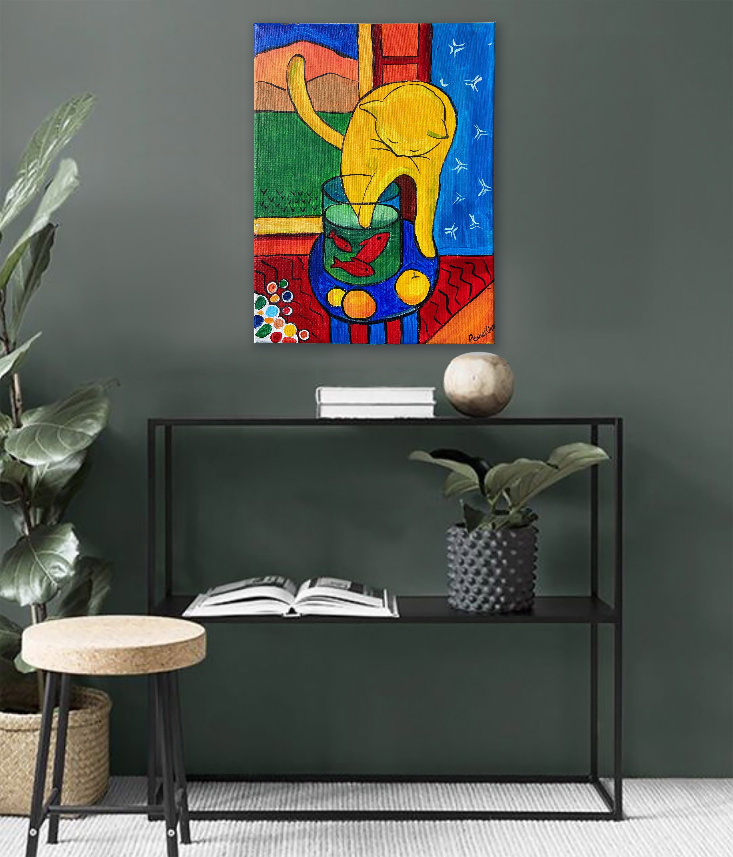 Henri Matisse the Cat With Red Fish acrylic Paints, Canvas, Ready to ...
