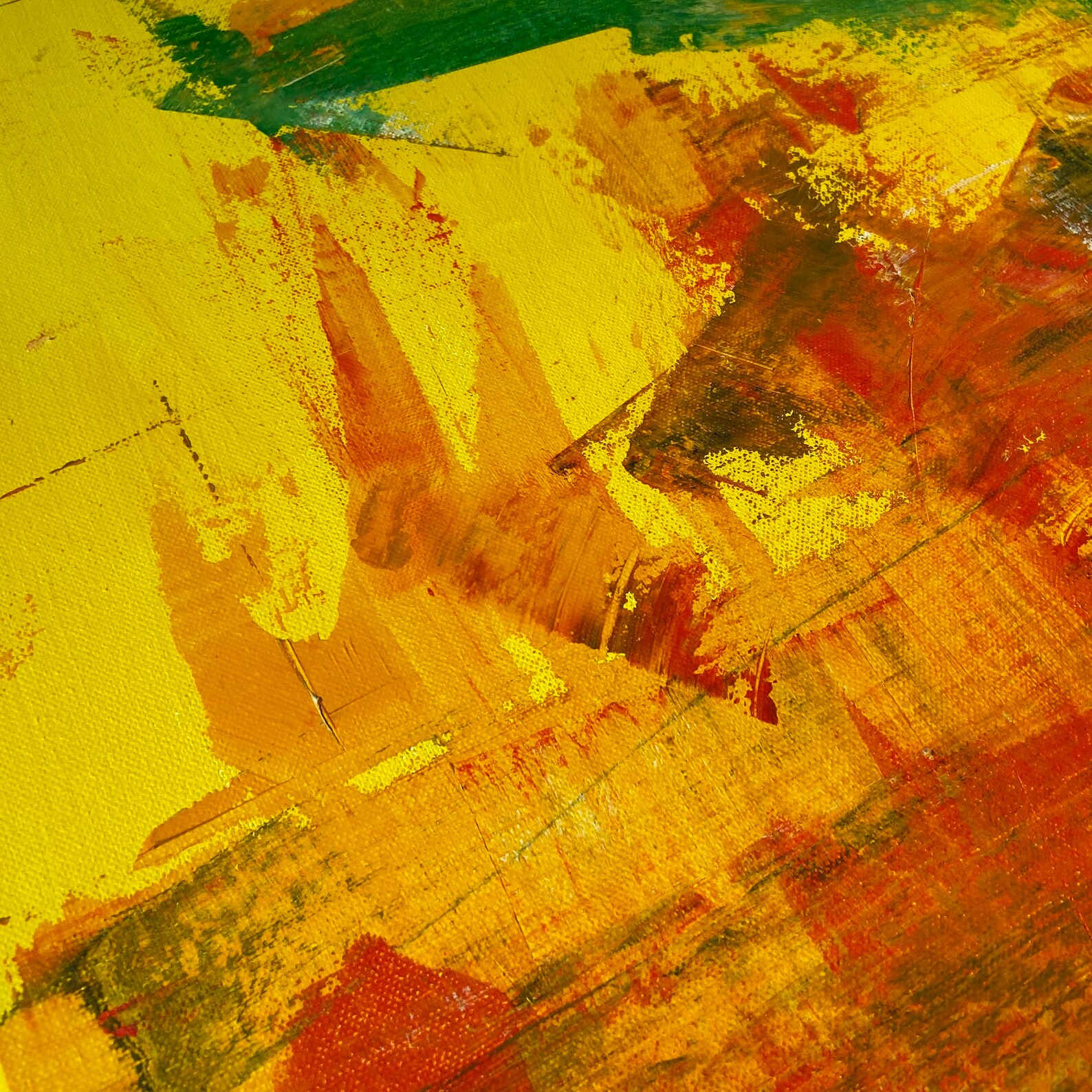 Vibes Original Hand Painted Abstract Art: Acrylic Painting, Stretched ...