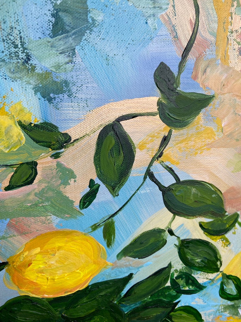 Lemon Tree Original Hand Painted Art: Acrylic Painting - Etsy