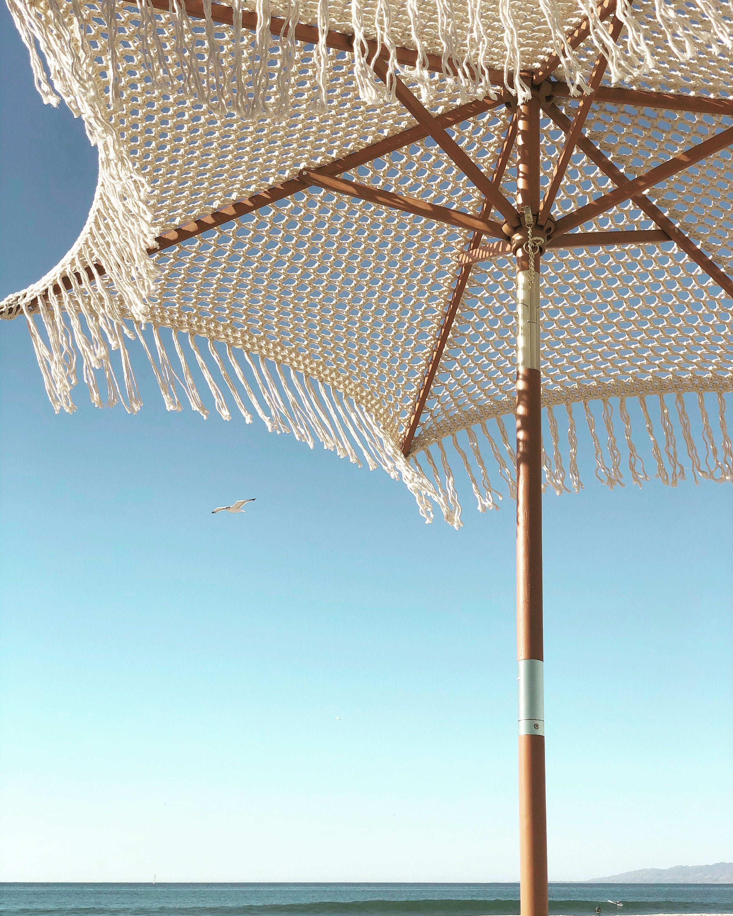 Crochet Macrame Umbrella With Fringe - Venice 6’ Día - Etsy