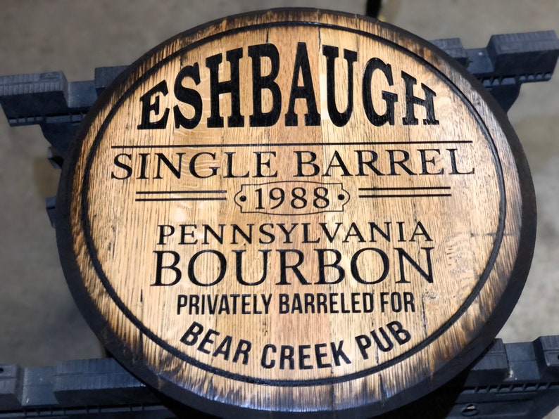 Personalized Whiskey Barrel Bar Sign Basement Bar Decor - Etsy