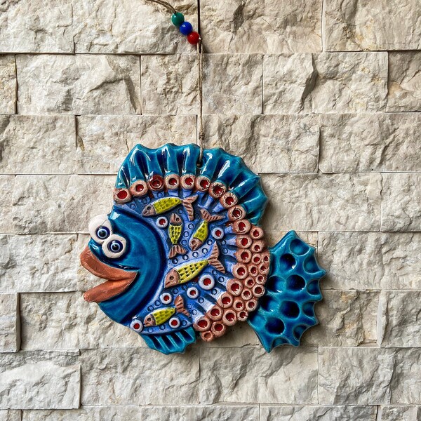 Ceramic Fish Hanging - Etsy