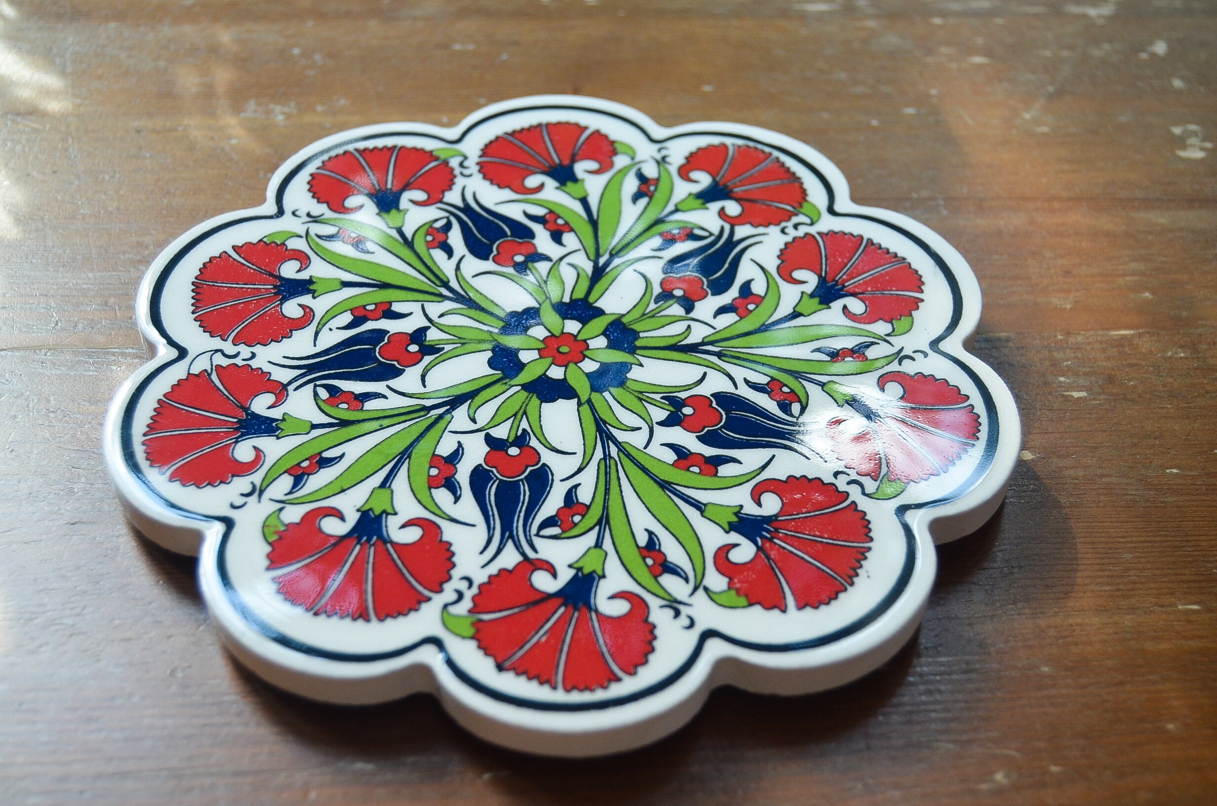 Traditional Ottoman Ceramic Trivet Turkish Style 7'' - Etsy