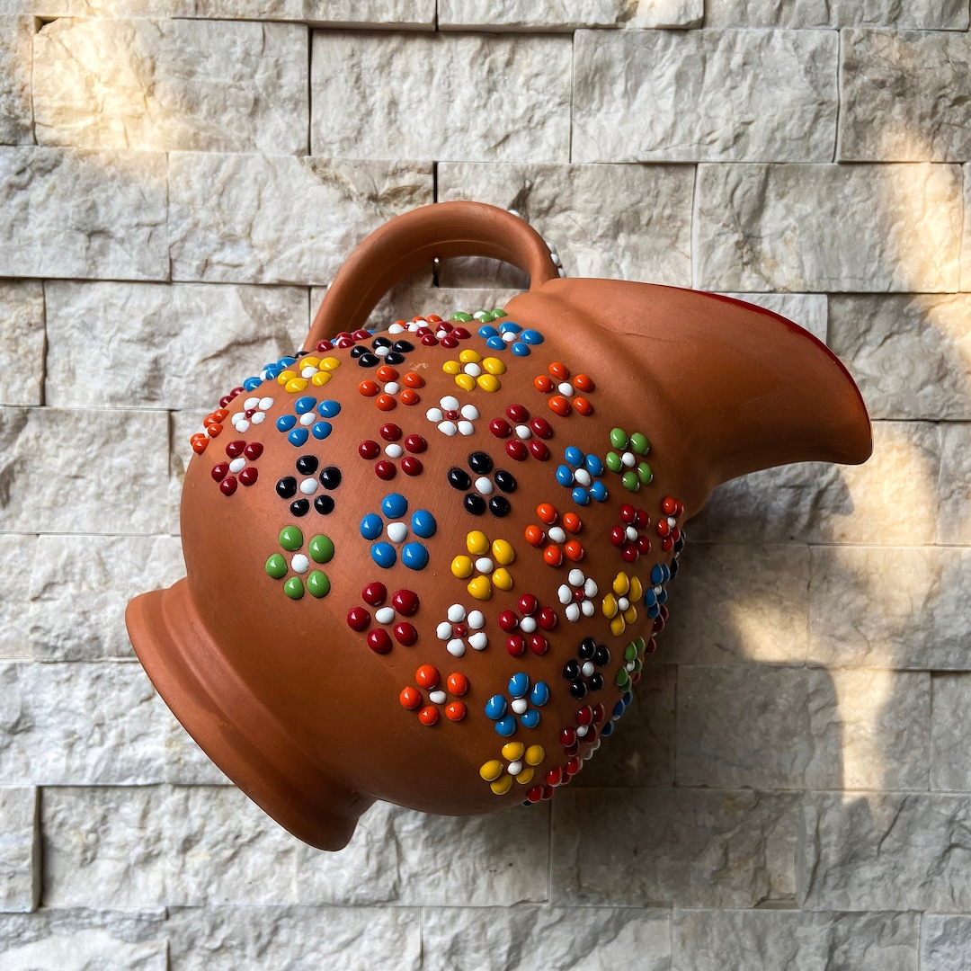 Handmade Large Ceramic Pitcher – Rustic Farmhouse Kitchen Decor, Unique ...