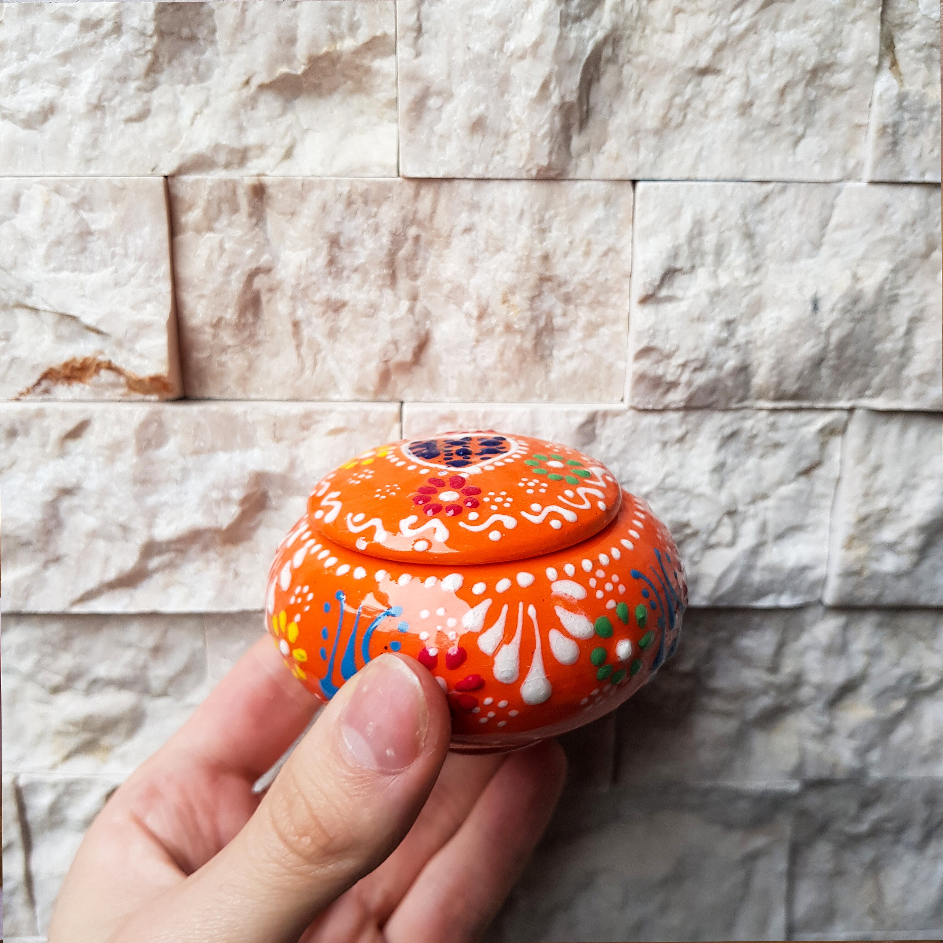 Ceramic Trinket Box With Lidded Handmade Turkish Ceramic - Etsy