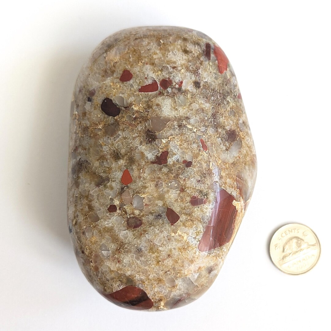 Puddingstone Specimen, Polished, Lake Huron, Ontario, Canada, - Etsy