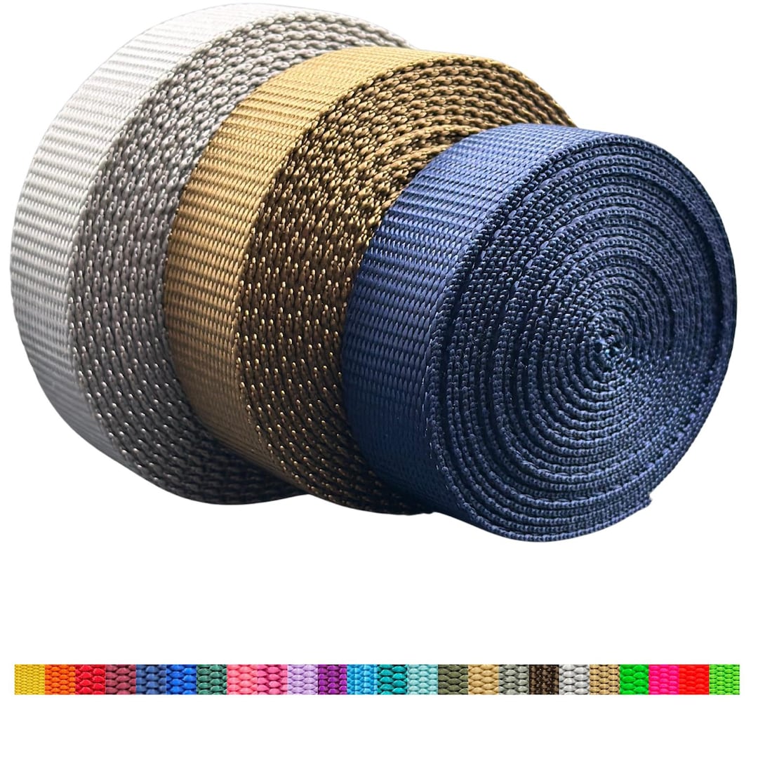 Heavy Nylon Webbing | 1" Wide | 20+ Colors Available! - Etsy