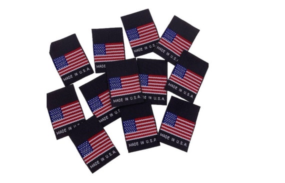 Black Made in USA Sew Tags | Etsy