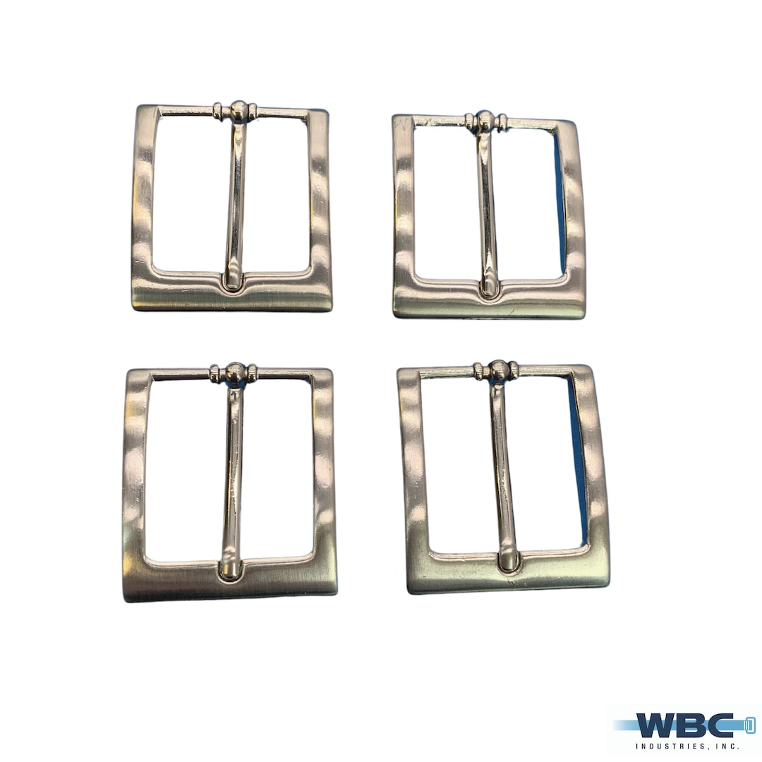 1.25" Nickel Plated Belt Buckle- Sold in 4 Packs - Etsy