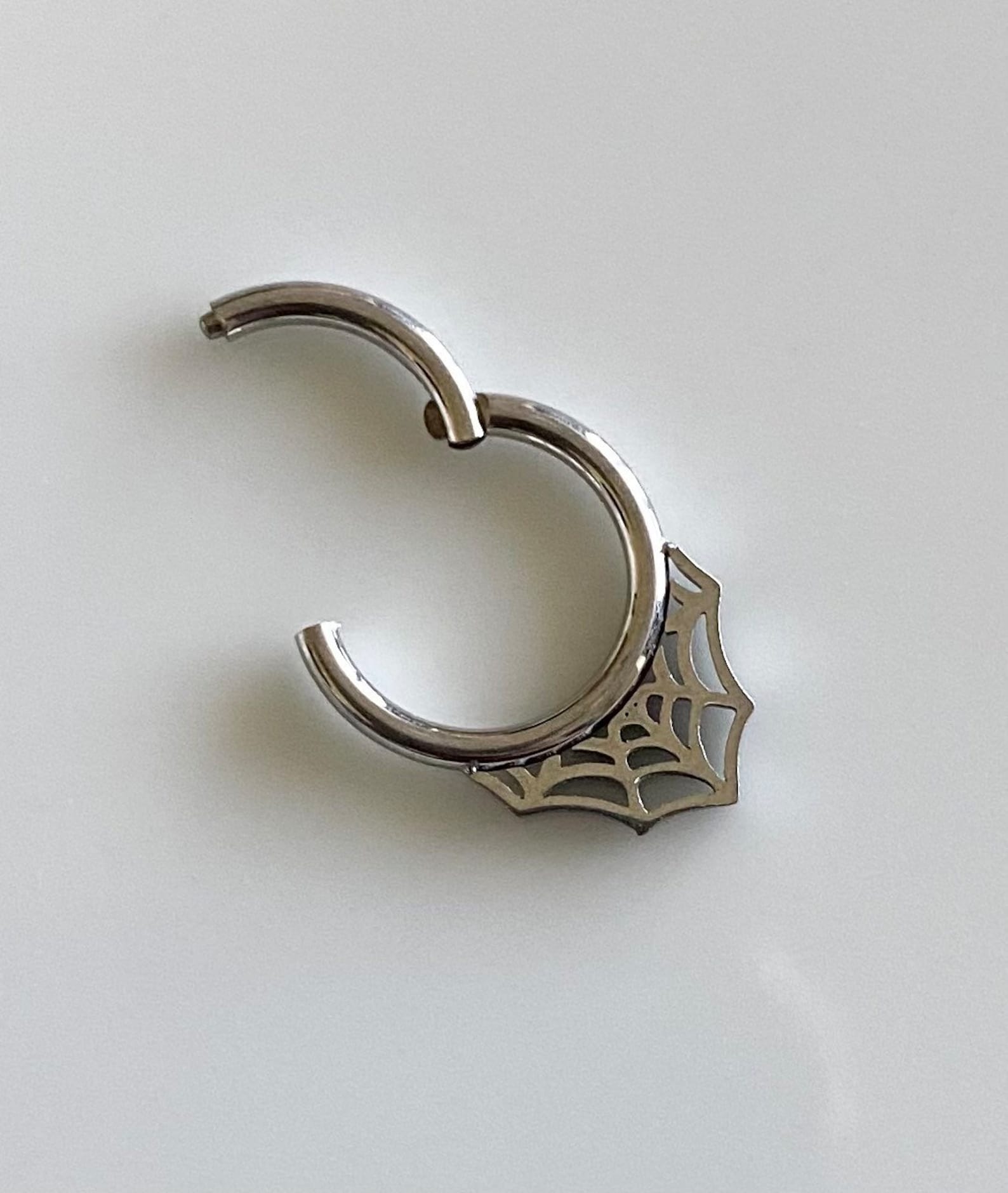 Gothic Spider Web Septum/ Nose Ring Clicker - Etsy