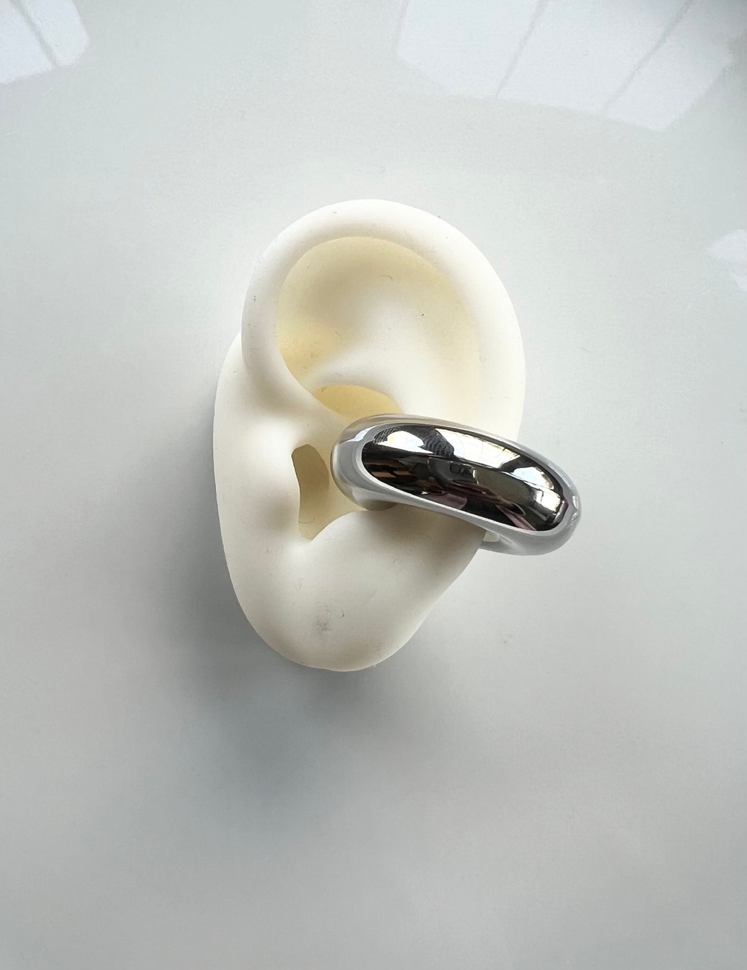 Cene premium Pack of 2 Chunky Minimalist Ear Cuffs Double Ear Cuff Set ...