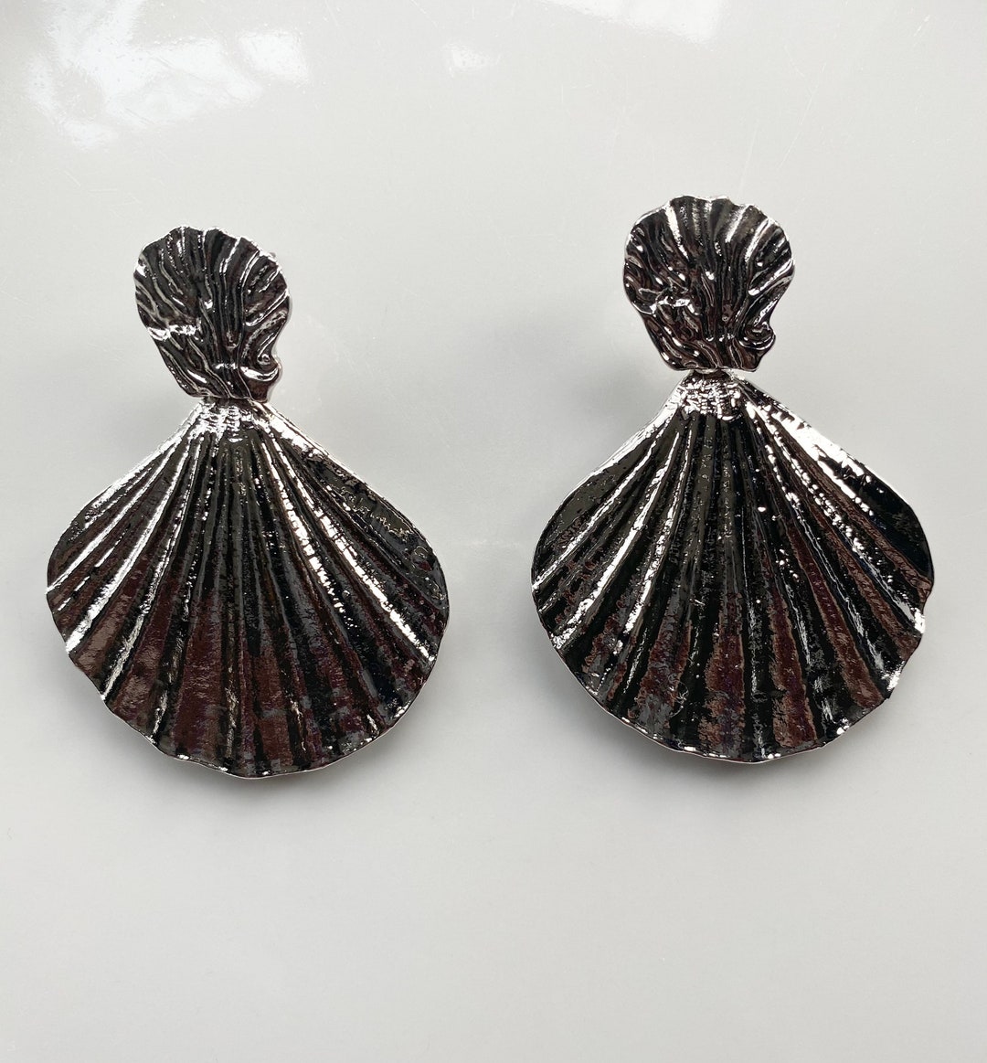 Kali Large Statement Sea Shell Earrings Gifts for Her - Etsy