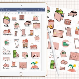 Financial Bundle, Pay Day, Bill Payment - Digital Stickers Goodnotes ...