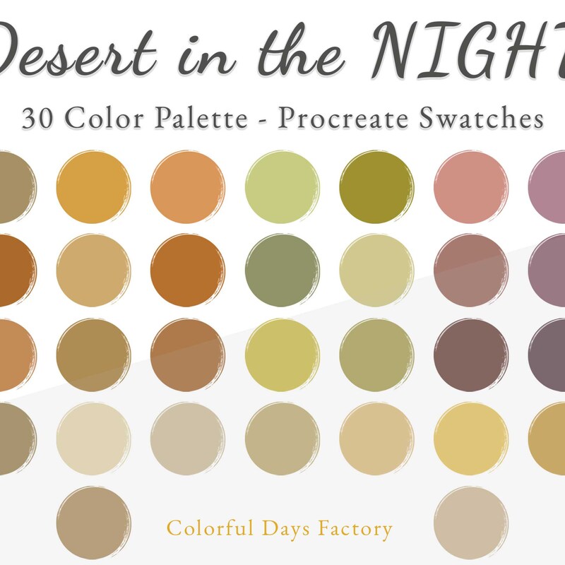 Desert Color Palette - Etsy