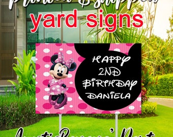 Minnie Yard Sign - Etsy