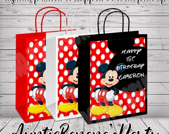 Mickey Gift Bags - Etsy