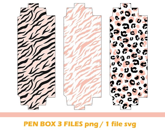 Pen Box Template SVG PNG Pen Box Cut File SVG Pen Box Print | Etsy