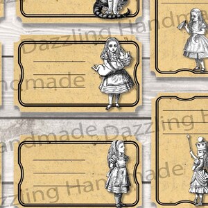Alice in Wonderland Printable Digital Download Invitation Tickets ...
