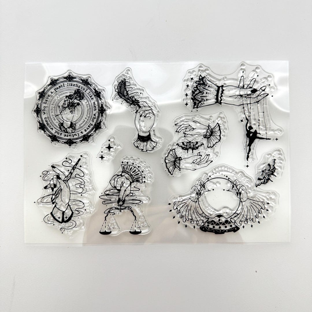 Magic Witch Hands Stamp Set Clear Silicone Transparent Journaling Ss64 ...