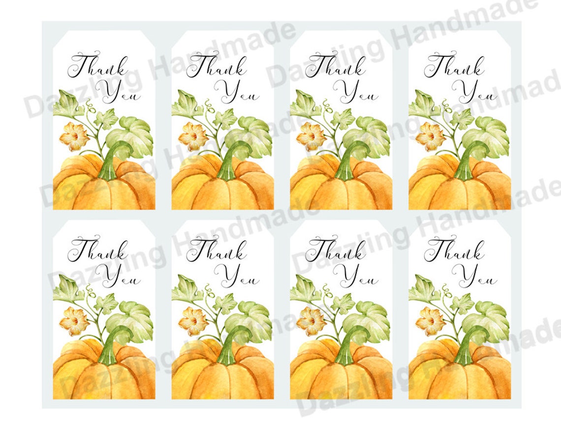 Printable Thanksgiving Tags Thank You Give Thanks Thankful Ephemera ...