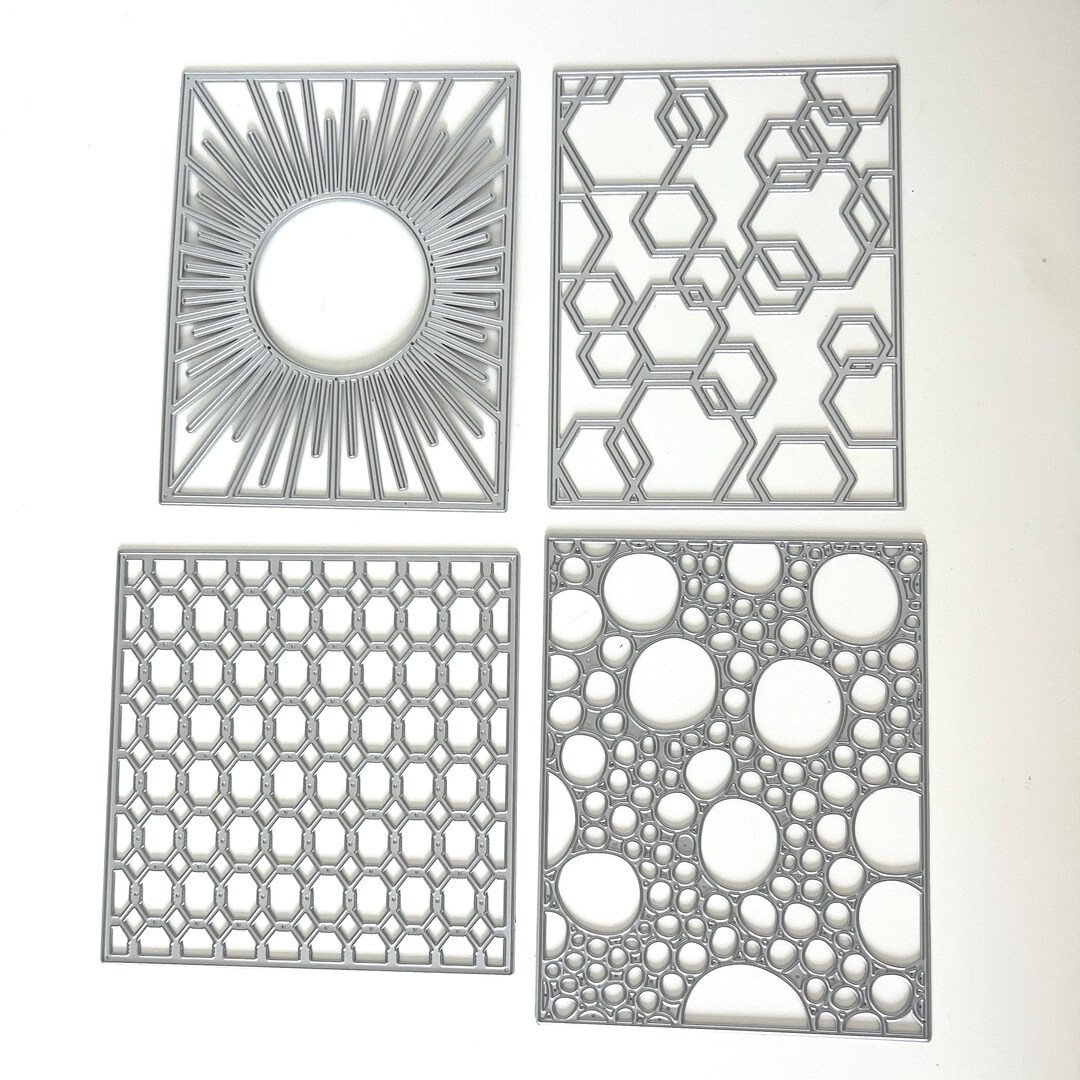 Background Metal Cutting Dies Paper Craft Cutting Die Geometric Craft ...