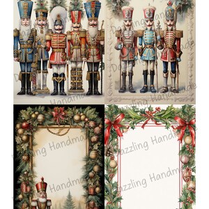 Christmas Nutcracker Victorian Postcard Junk Journal Printable Ephemera ...
