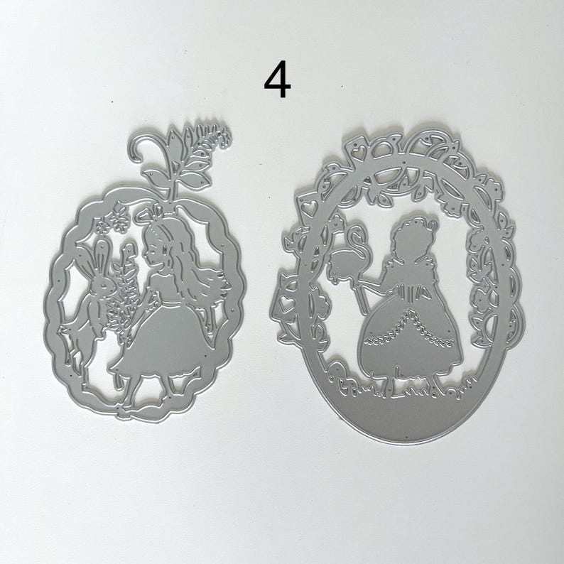 Alice in Wonderland SET Metal Cutting Dies Cuts Card Making Junk ...