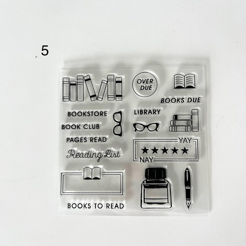 Daily Bullet Journaling Stamp Clear Silicone Transparent Travel ...
