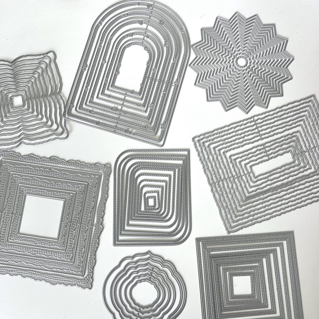 Frame Metal Cutting Die Cuts Torn Edge Daily Junk Journaling USA C84 - Etsy