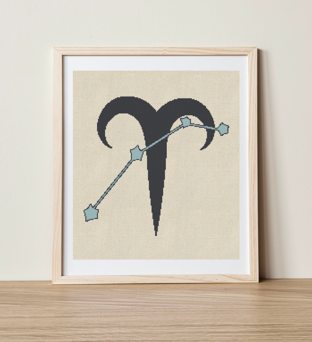 Aries Cross Stitch Pattern PDF Instant Digital Download Easy Beginner ...