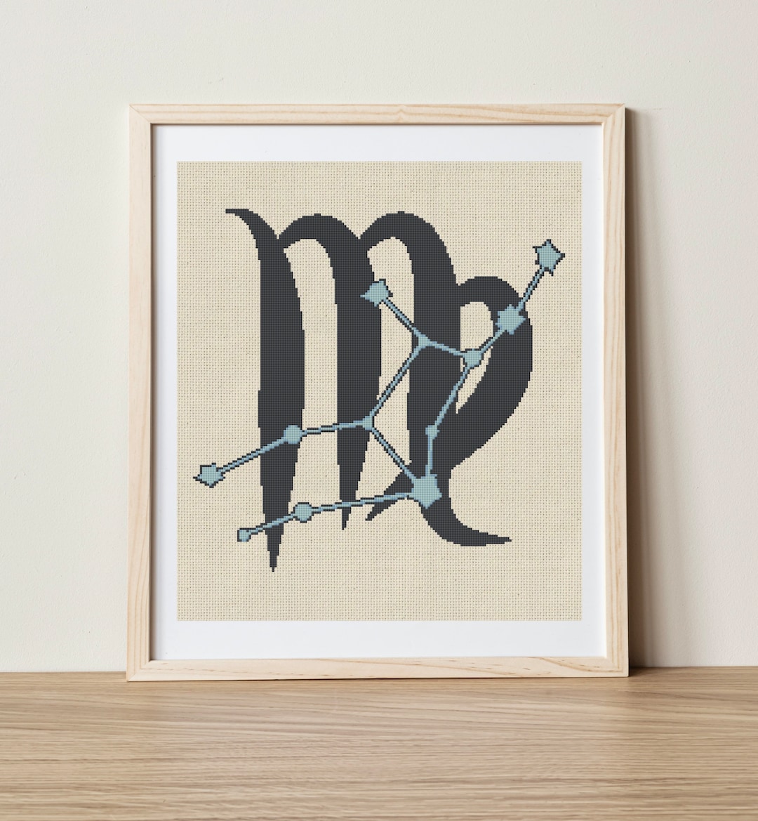 Virgo Cross Stitch Pattern PDF Instant Digital Download Easy Beginner ...