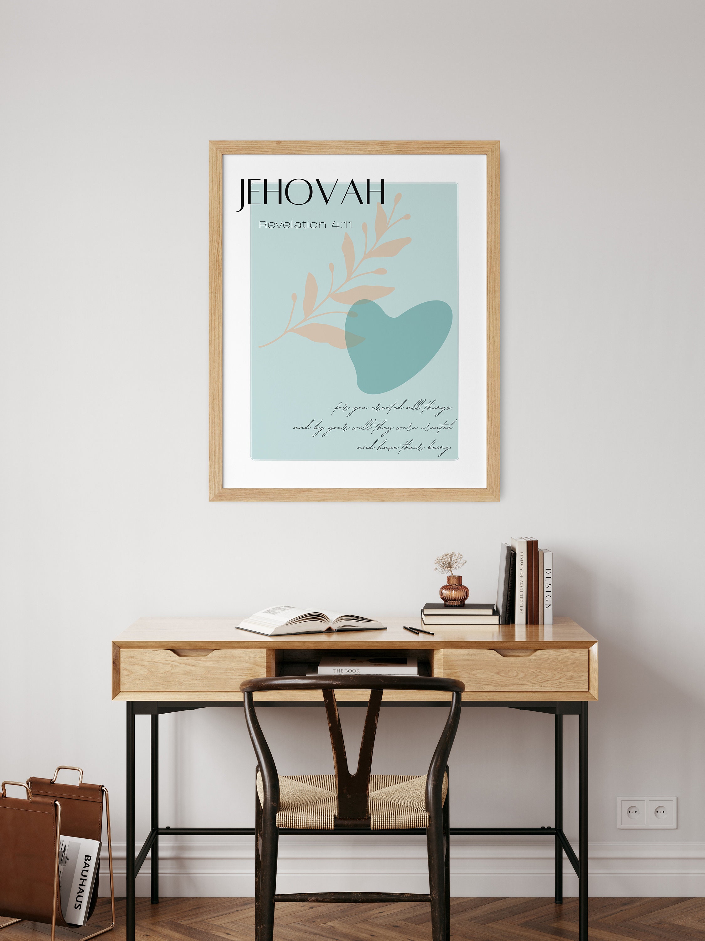 Names of God Set of 6 Printable Wall Art - Christian Wall Art - Yahweh ...
