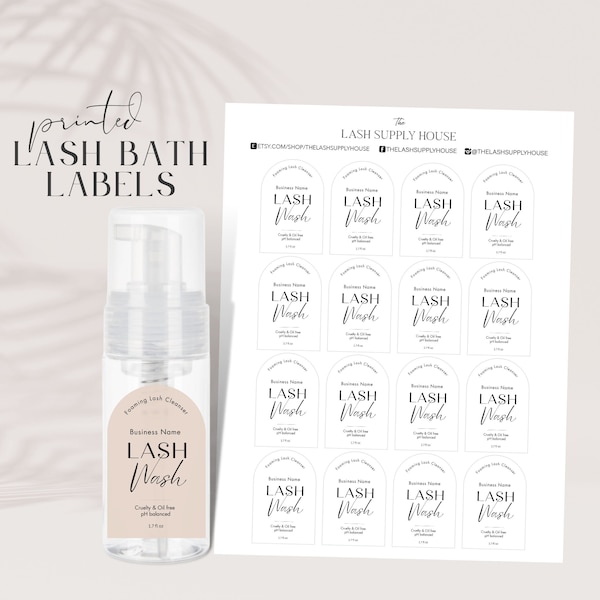 Lash Bath Label - Etsy
