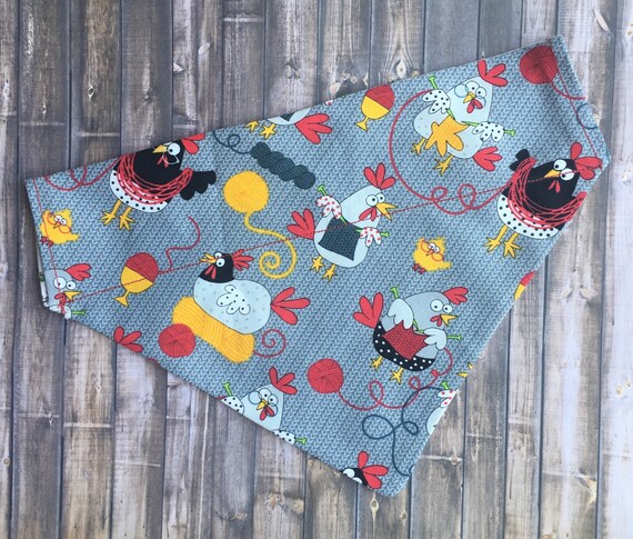 Farm dog bandana/knitting chicken bandana/pet | Etsy