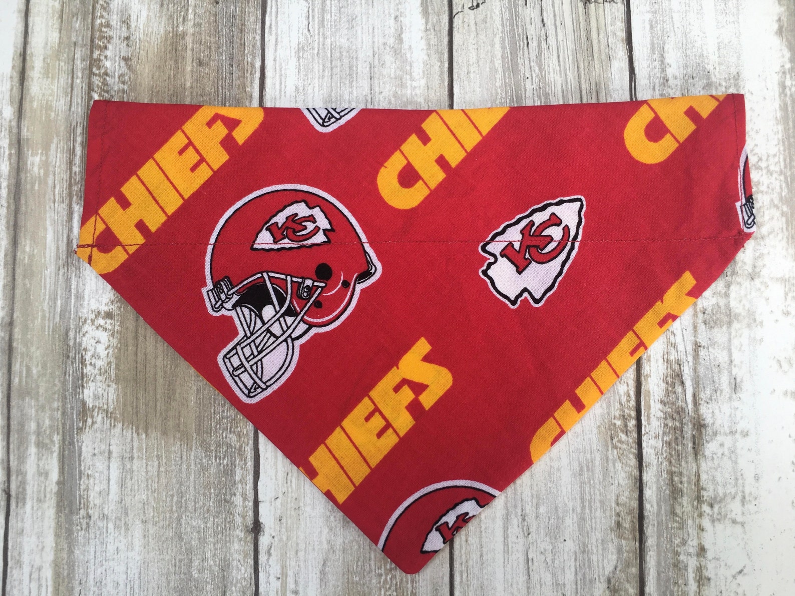 Chiefs dog bandana/Kansas City Chiefs dog scarf/football dog - Etsy.de