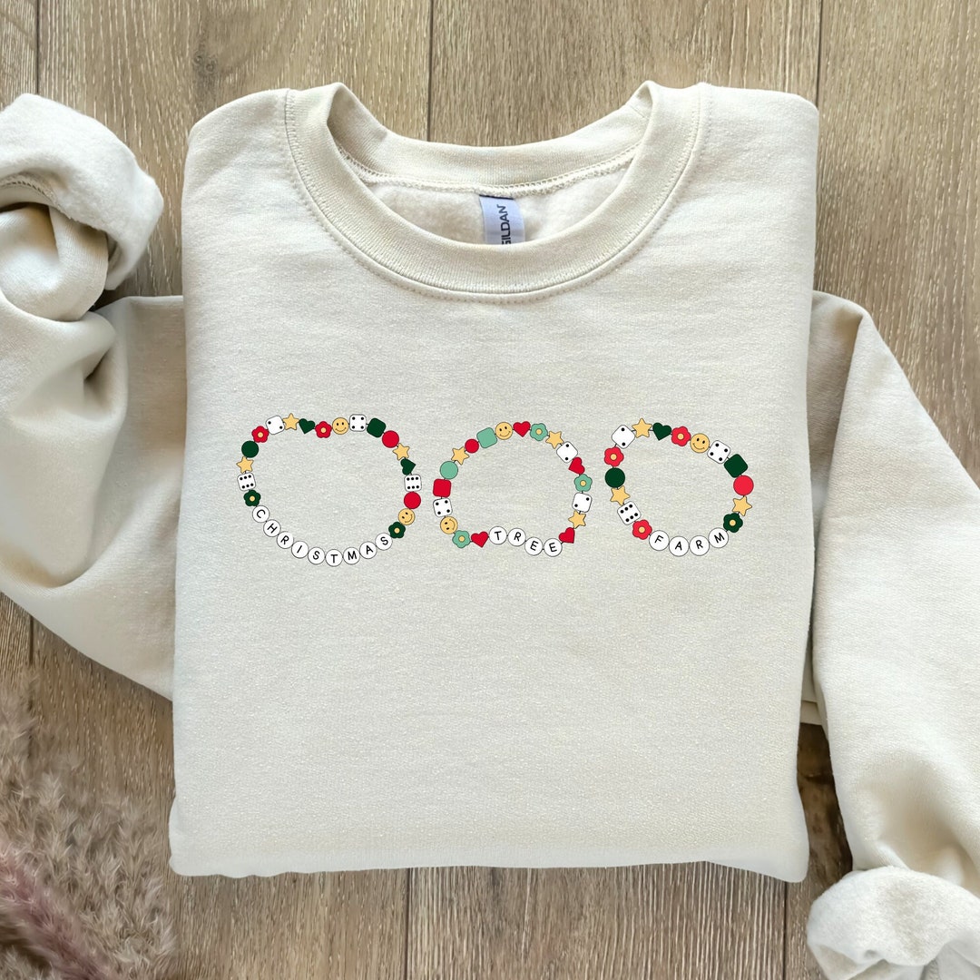 Christmas Tree Farm Friendship Bracelet Sweatshirt, Friendship ...