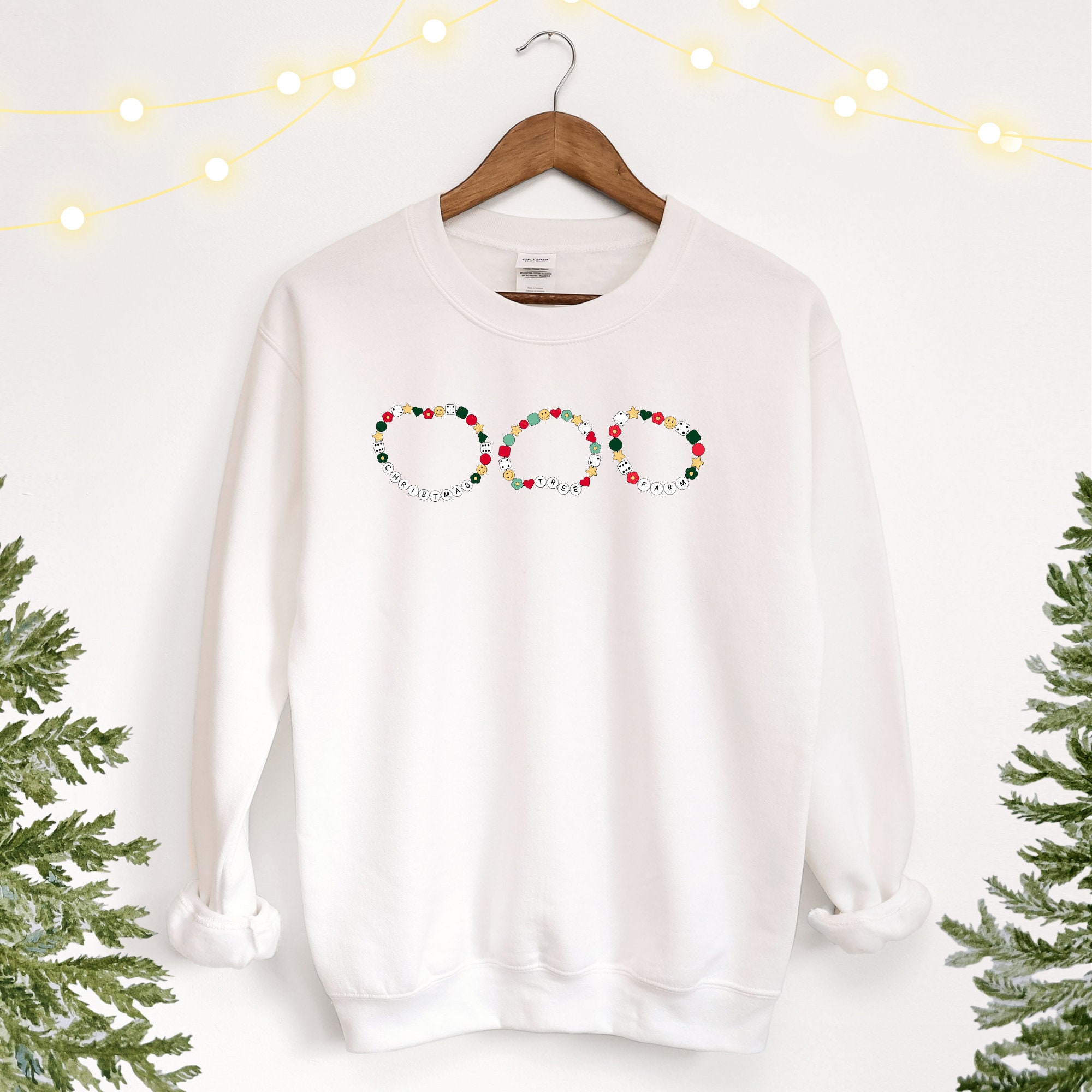 Christmas Tree Farm Friendship Bracelet Sweatshirt, Friendship ...
