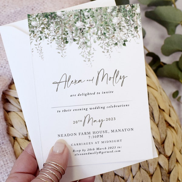 Evening Wedding Invitations - Etsy UK