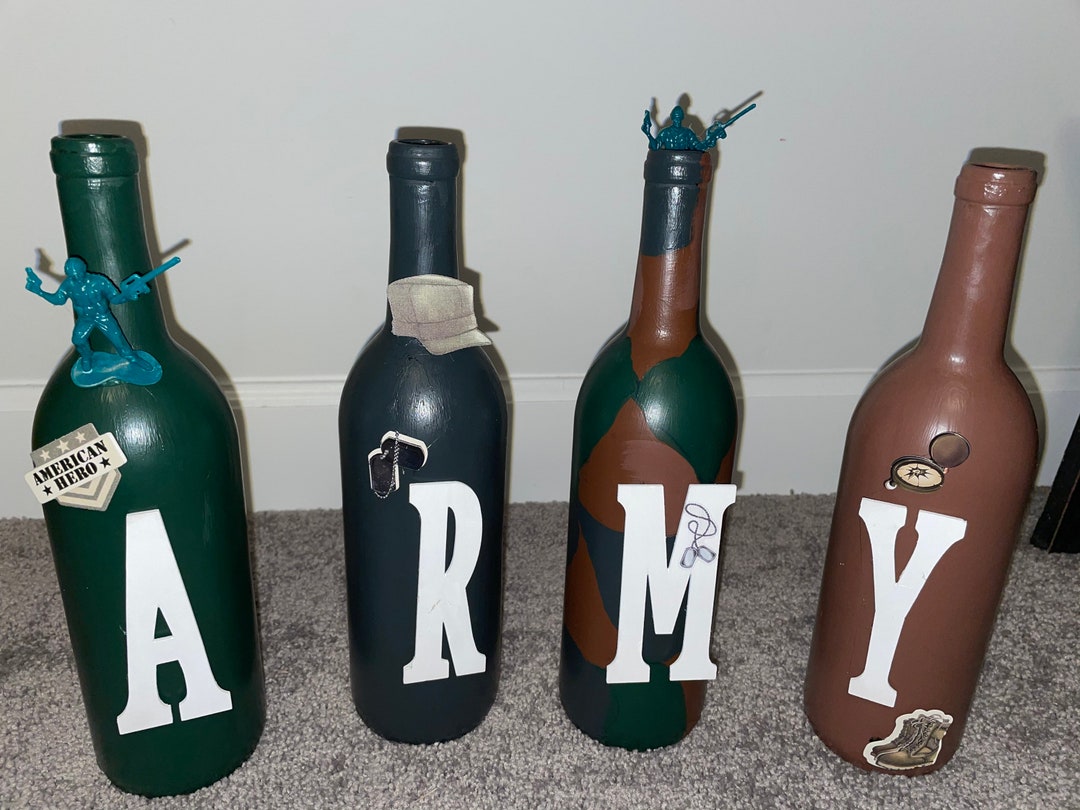 Customize ARMY Wine Bottles - Etsy