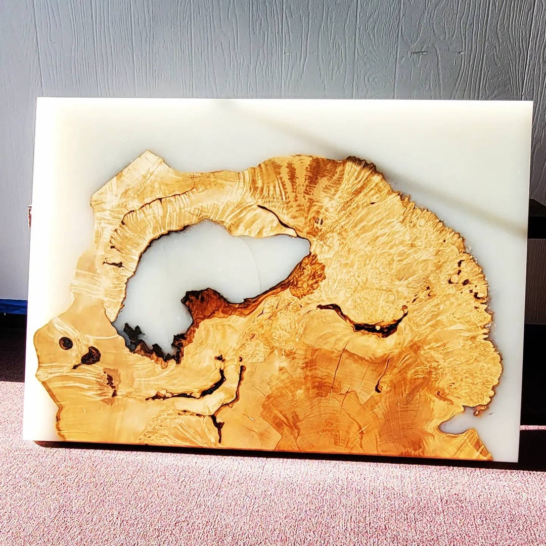 Epoxy Resin and Maple Burl Table. Top Only. 28"x40 - Etsy