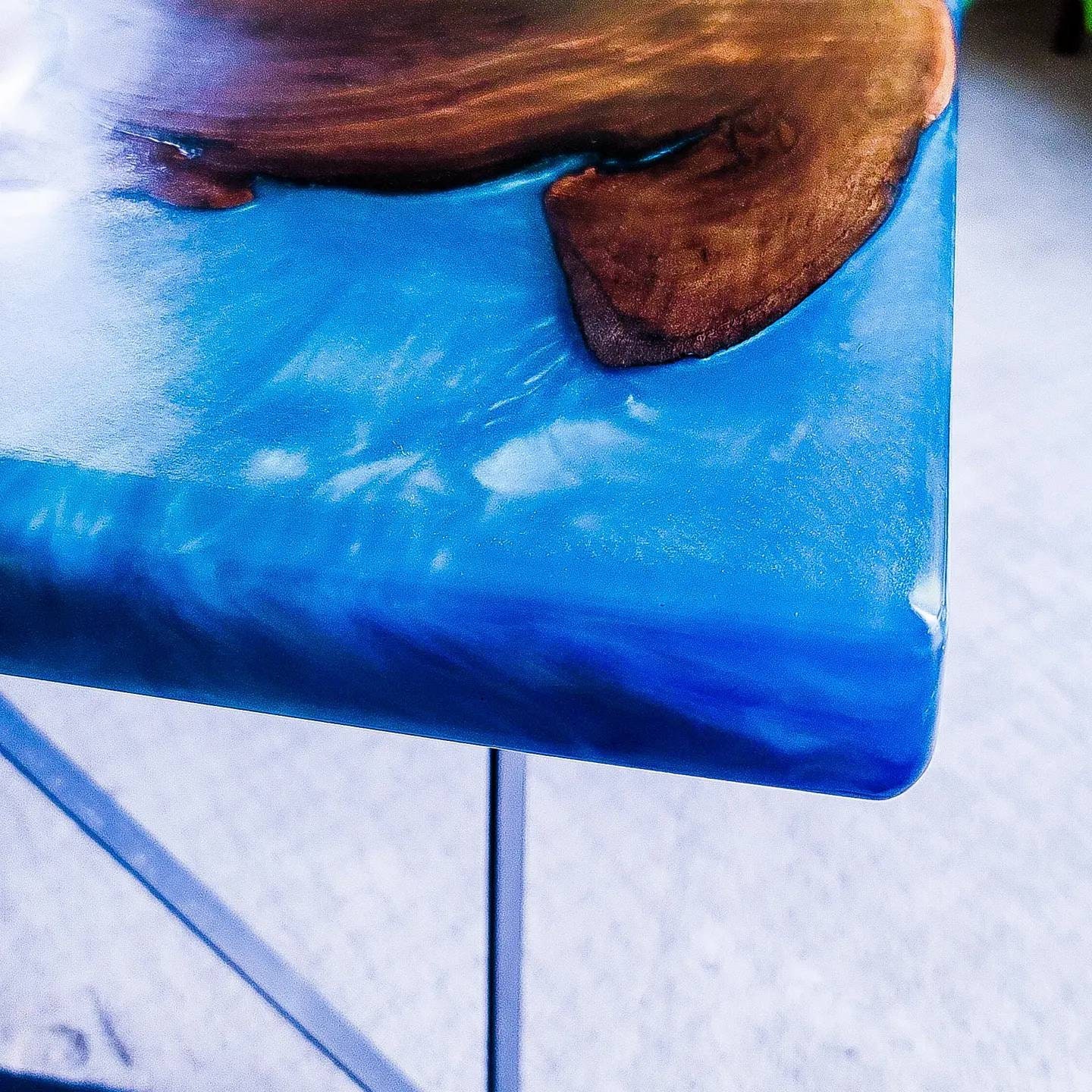 Custom Made Walnut and Epoxy Resin Dining Table. - Etsy