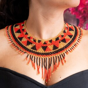 Handmade Beaded Geometric Necklace Mexican Huichol Style Choose ...
