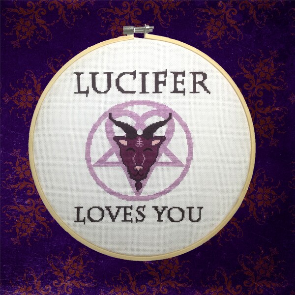 Satan Cross Stitch Pattern - Etsy
