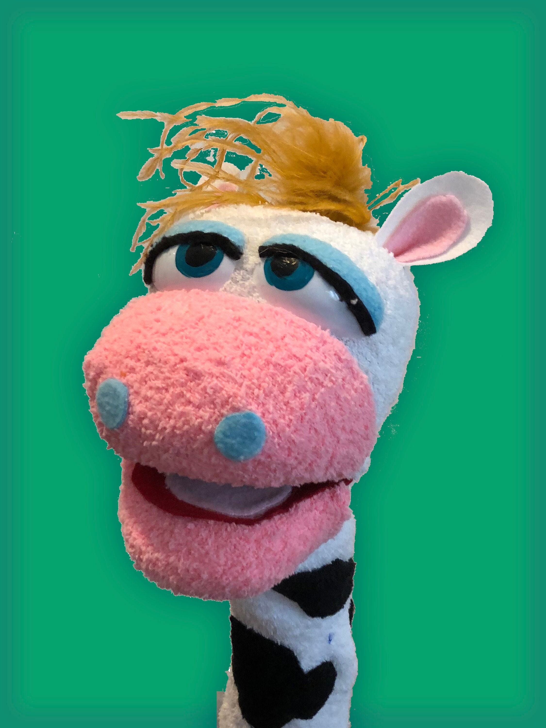 A Special Handmade Puppet A Cow | Etsy